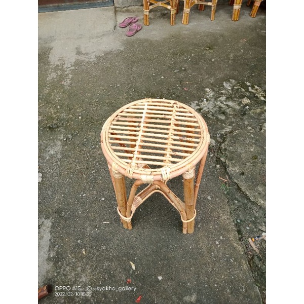 Jual stool rotan asli/kursi rotan /kursi kafe | Shopee Indonesia