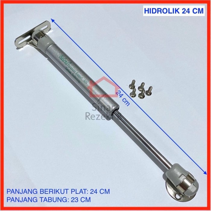 Jual Hidrolik 24 cm 80 N / 8 kg Gas Spring Pintu Lemari Kitchen Set Jok ...