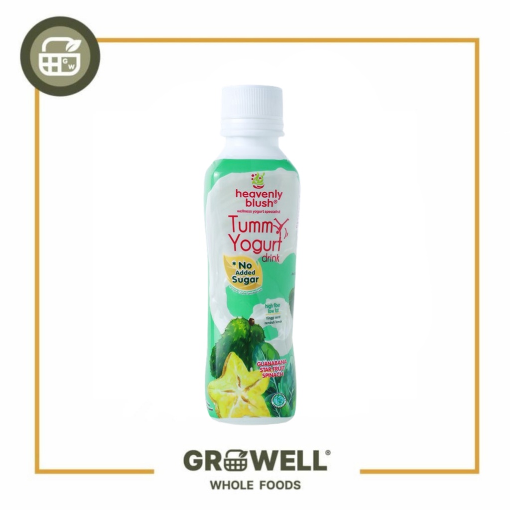 Jual Heavenly Blush Tummy Yogurt Drink Guanabana Starfruit Spinach Sugar Free 180ml Shopee