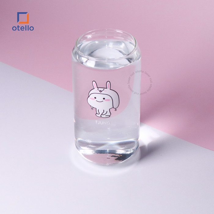 Jual Custom Gelas Aesthetic Pentol Quby Glass Mug Minuman Milk Korea ...