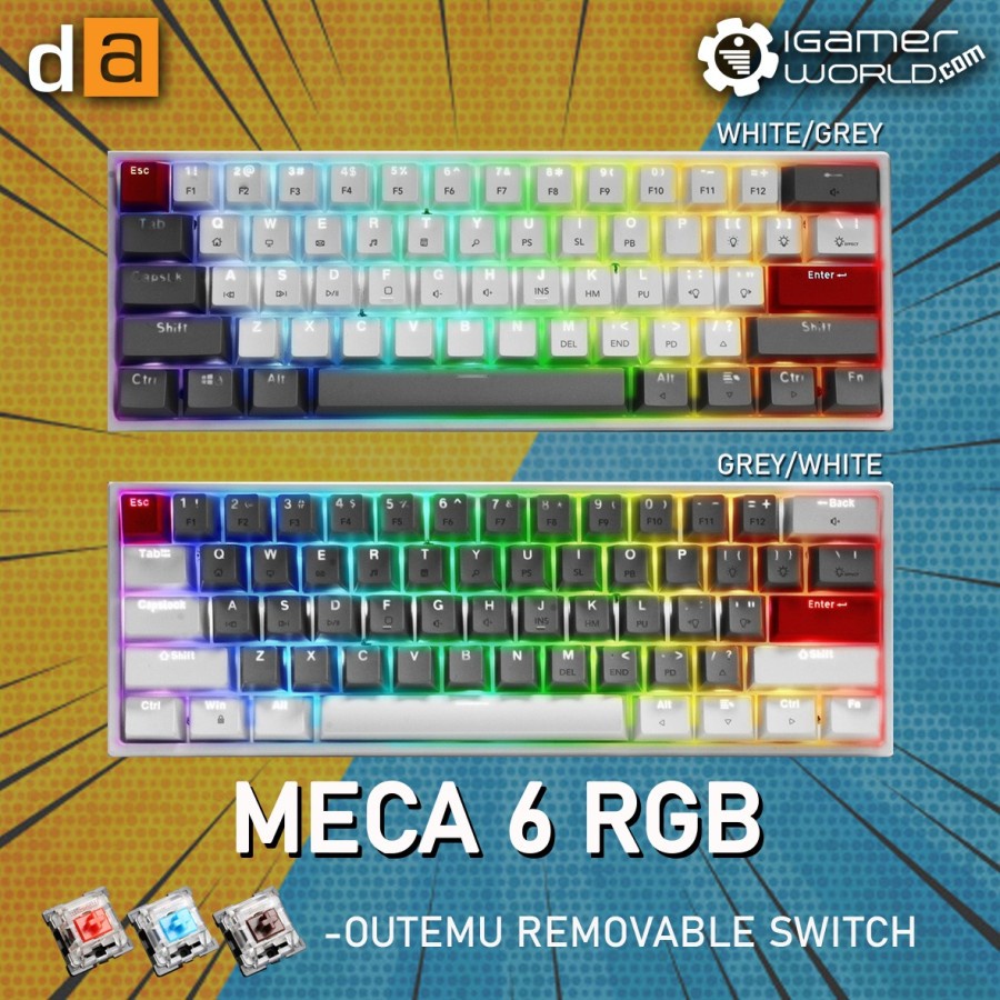 Jual Digital Alliance MECA 6 RGB 60% Outemu Mechanical Gaming Keyboard ...