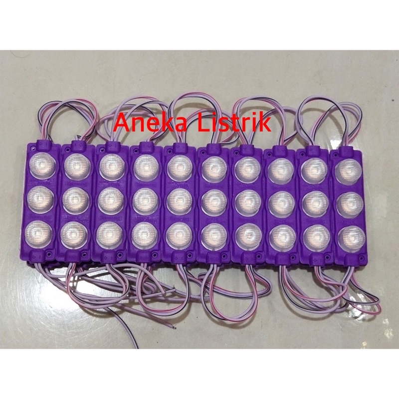 Jual LAMPU LED MODUL 3MATA SMD DC 12VOLT DAN 24VOLT WATERPROOF 3 MATA ...
