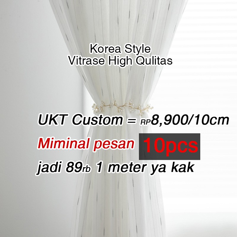 Jual Vitrase polos/vitrase gorden/vitrase putih/i-m-port quanlity ...