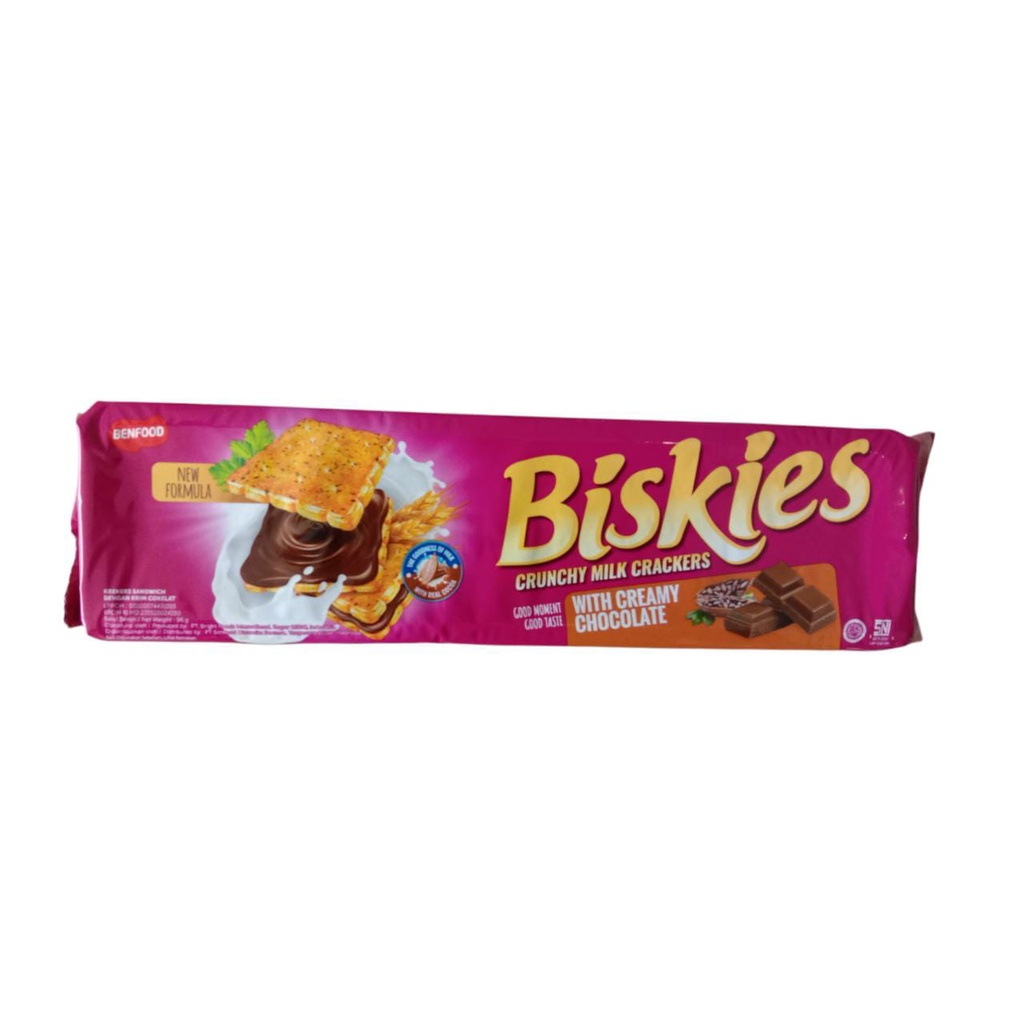 Jual BISKIES CHOCOLATE SANDWICH CRACKERS / BISKUIT RASA COKLAT BISKIES ...