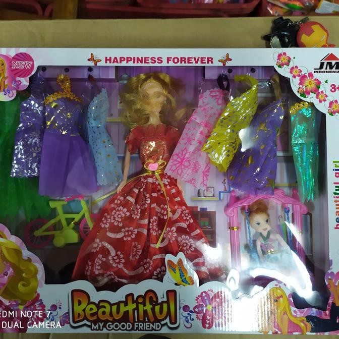 Jual Hot Produk Mainan Barbie Set Lengkap Dengan Gaun Berkualitas ...