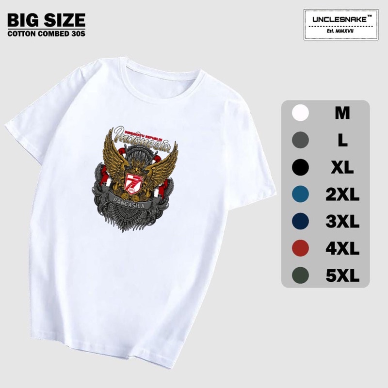 Jual KAOS KEMERDEKAAN HUT RI 77 KAOS MERAH PUTIH KAOS JUMBO PRIA WANITA NKRI 2022 | Shopee Indonesia