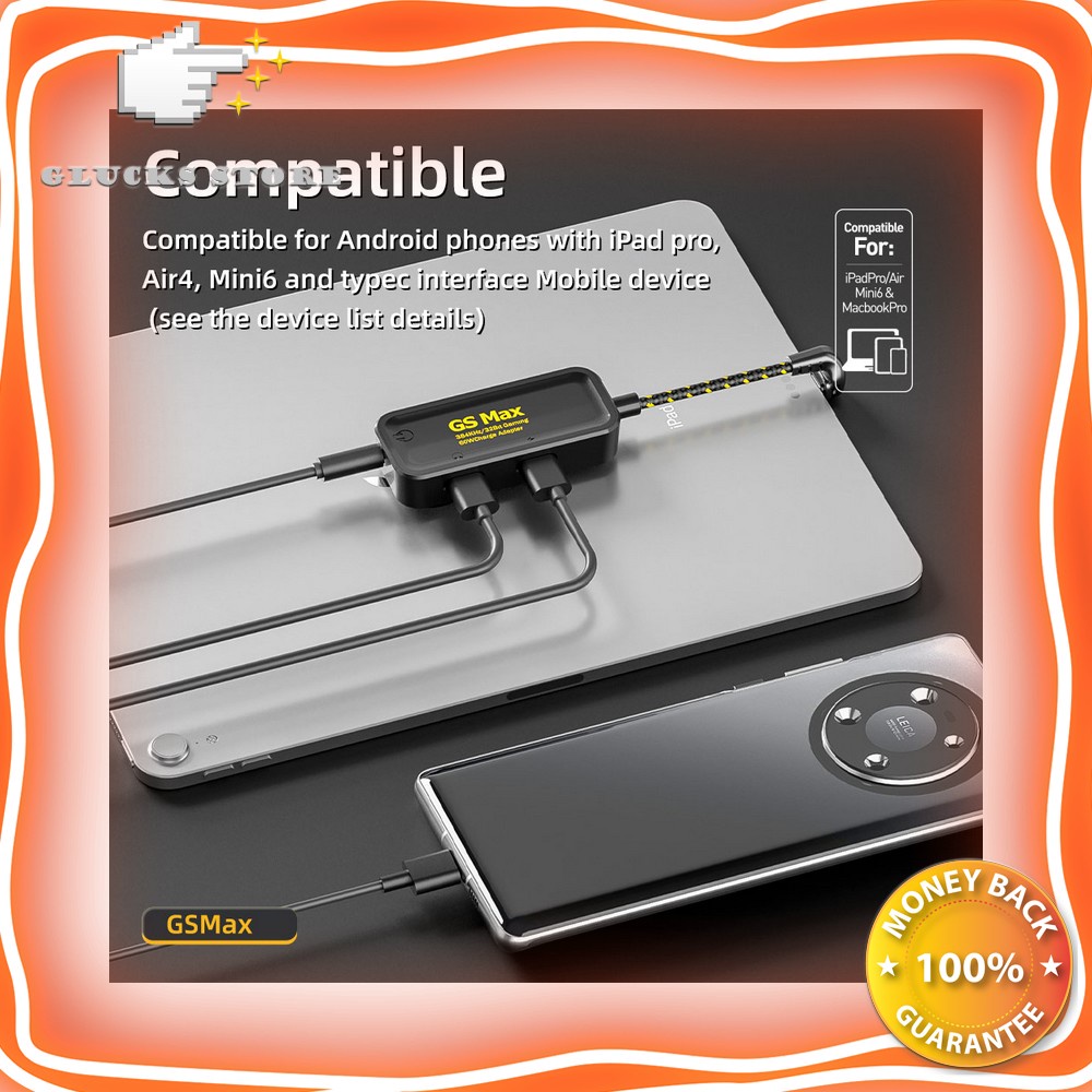 Jual GS Max Type-C to 3.5mm PLEXTONE Adapter AUX Jack 32Bit 384KHz Fast ...