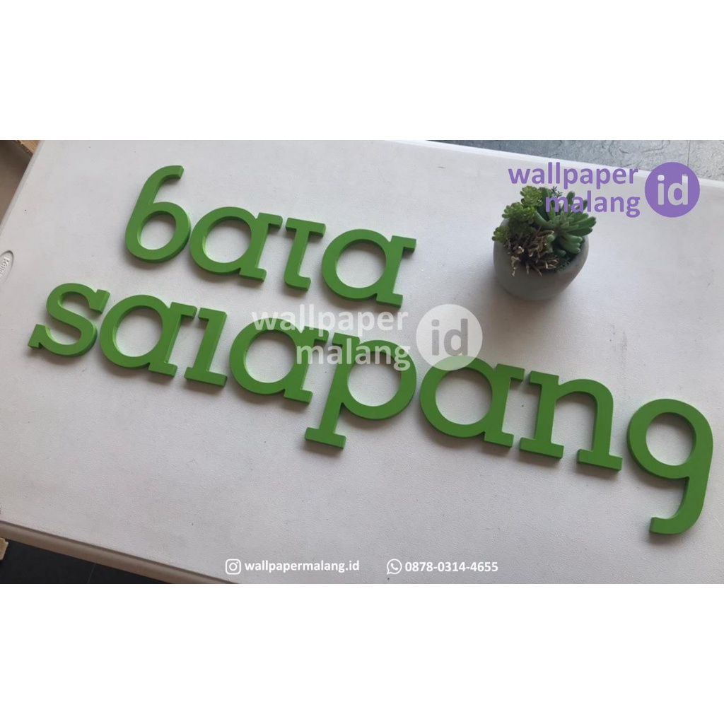 Jual 50cm HURUF TIMBUL / PAPAN NAMA / LABEL NAMA / LETTER SIGN / NAME ...