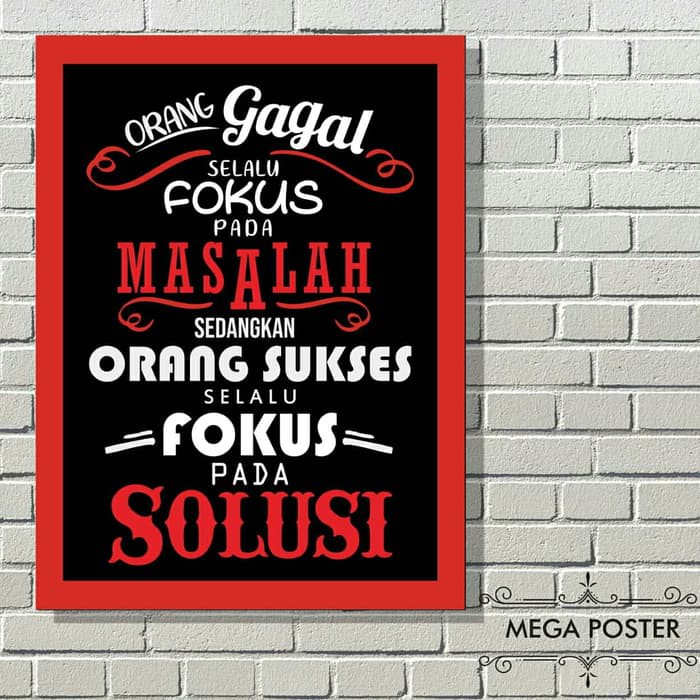 Jual Dijual Poster Motivasi FOKUS Pigura Bingkai Hiasan Dinding terbaik ...