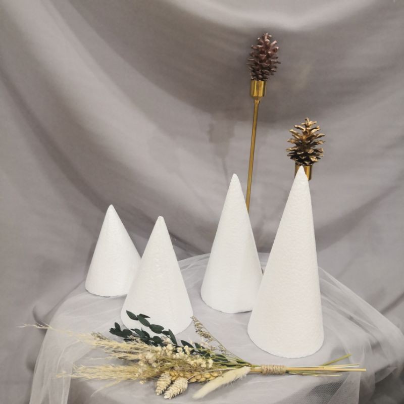 Jual Kerucut Diameter 10 cm Tinggi 12-25 cm dummy/ cone/ styrofoam ...