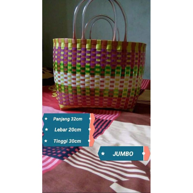 Jual Tas Jumbo murah| Tas Anyaman Plastik | ukuran Jumbo | Shopee Indonesia