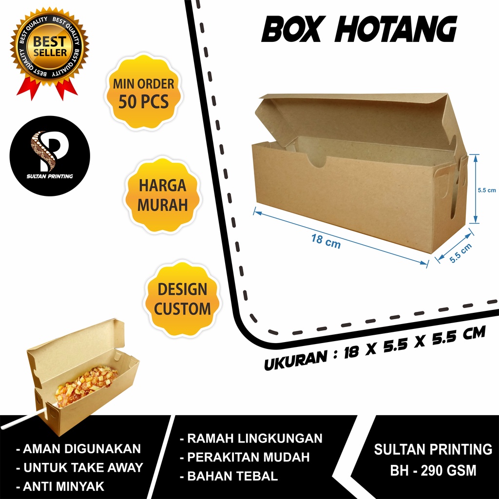 Jual BOX HOTANG/BOX SOSIS/BOX CRON DOG | Shopee Indonesia