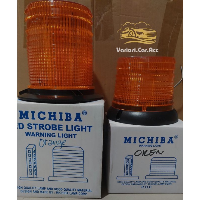 Jual Lampu LED Rotari Michiba Orange 12-24Volt | Shopee Indonesia