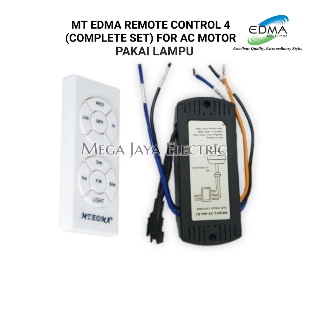 Jual MT EDMA REMOTE CONTROL 4 (COMPLETE SET) / REMOTE PLUS SENSOR AC ...