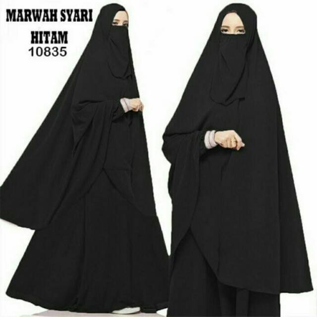 Jual Gamis Cadar Syari Marwah / Gamis Set Khimar Cadar | Shopee Indonesia