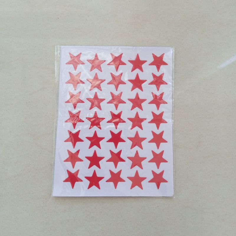 Jual Ghaniy | 10 Lembar Stiker Bintang Huruf Angka Reward Sticker Anak ...