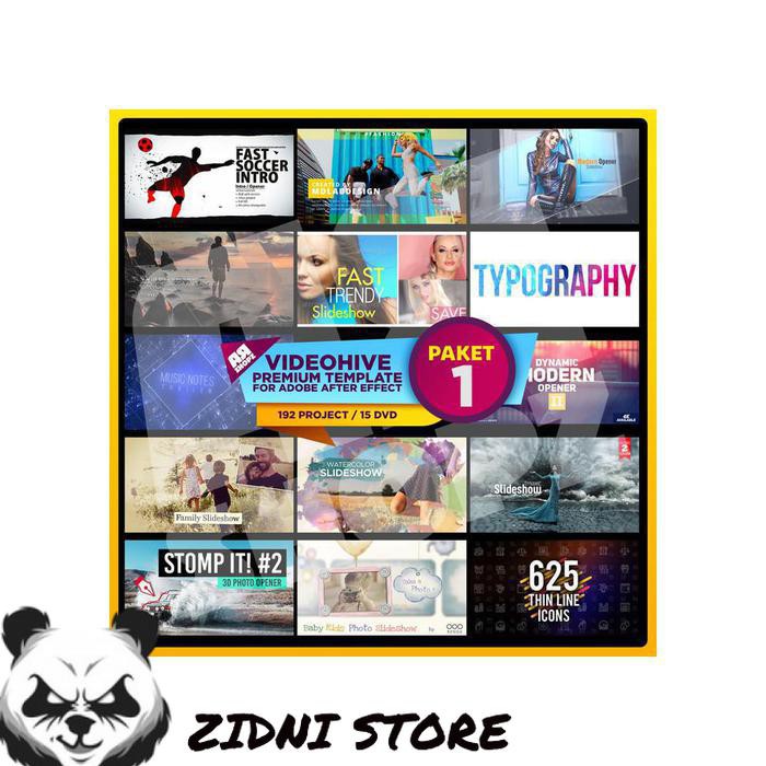 Jual SOFTWARE APLIKASI SWA1224 NEW PAKET VIDEOHIVE PREMIUM TEMPLATE ...