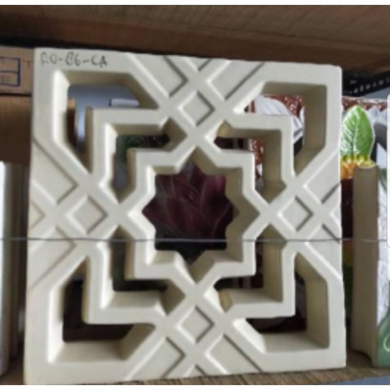 Jual Roster trisensa lubang angin keramik masjid RO86 30x30 | Shopee ...