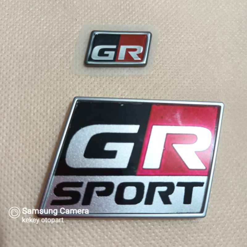 Jual Logo emblem GR SPORT GR STIR Yaris fortuner agya veloz rush ...