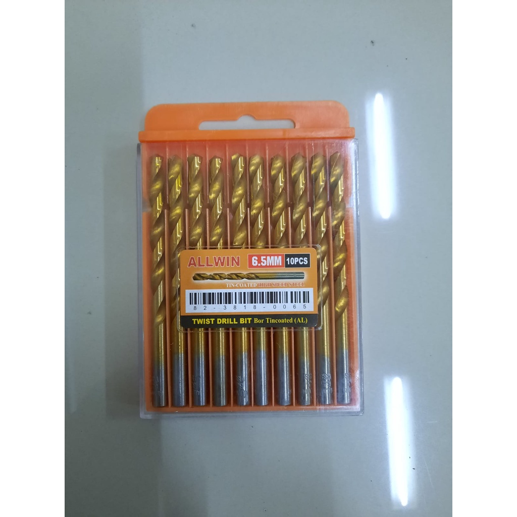 Jual Mata Bor Besi Allwin Kuning 6.5mm | Shopee Indonesia