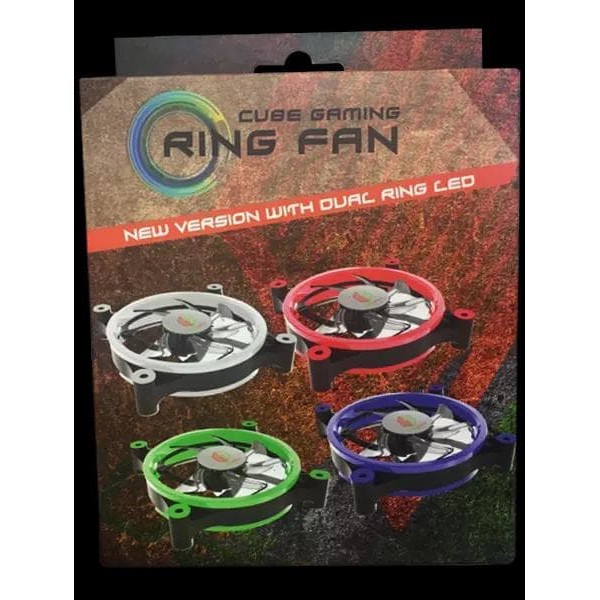 Jual CUBE GAMING DOUBLE RING FAN 12CM | Shopee Indonesia