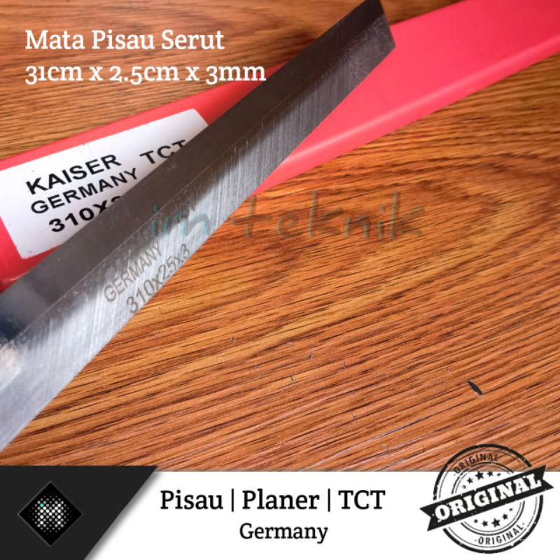 Jual KAISER TCT pisau planer mesin duduk jointer 310 x 25 x 3 serut ...