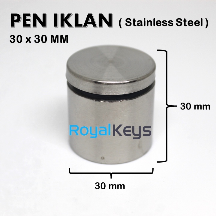 Jual Pen Iklan Baut Sekrup Kaca Akrilik 30x30 Sign Board Acrylic 30 x ...