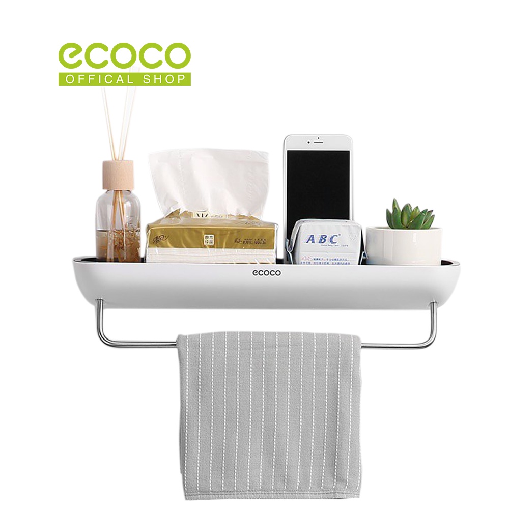 Jual ECOCO Bathroom Shelf Storage Organizer - Rak Sabun Skincare Toilet ...