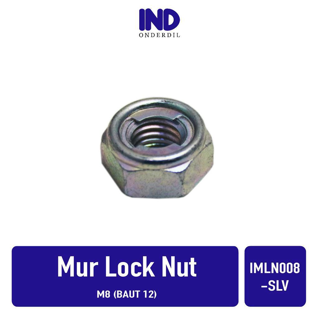 Jual Mur Lock-Pengunci-Kunci Nut M8-M 8 Baut 12 Silver | Shopee Indonesia