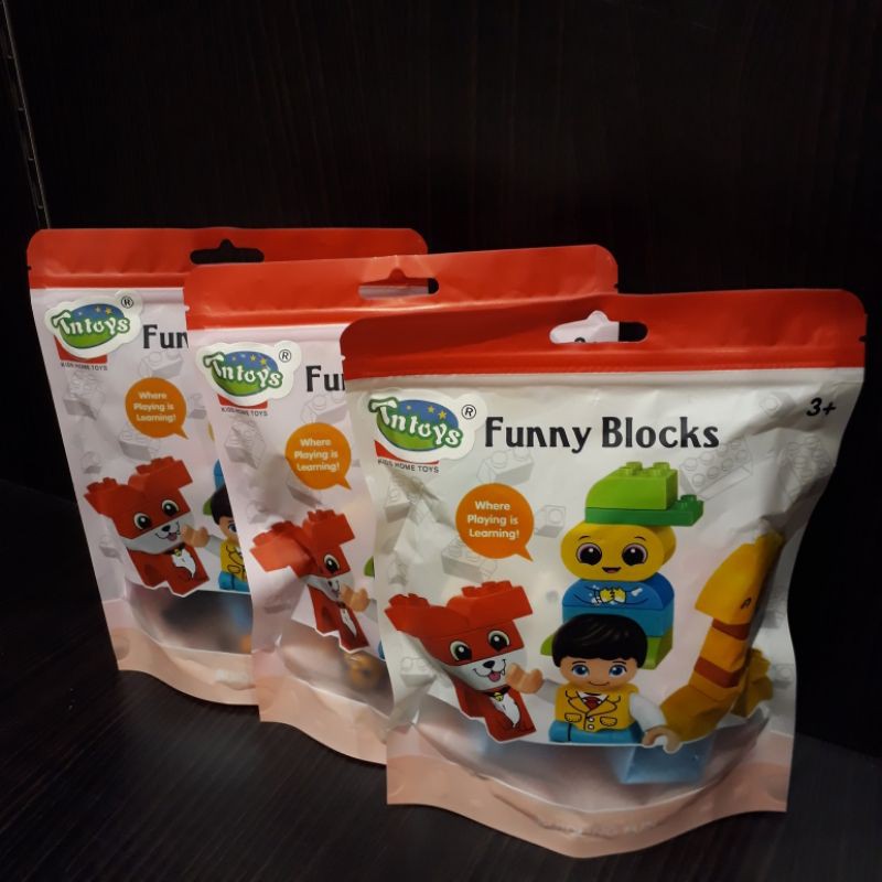 Jual FUNNY BLOCKS 3+188D | Shopee Indonesia