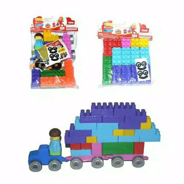 Jual Mainan Lego Balok Intellect Set Blocks Model Kereta Kreatif Edukasi DiasahToys | Shopee ...