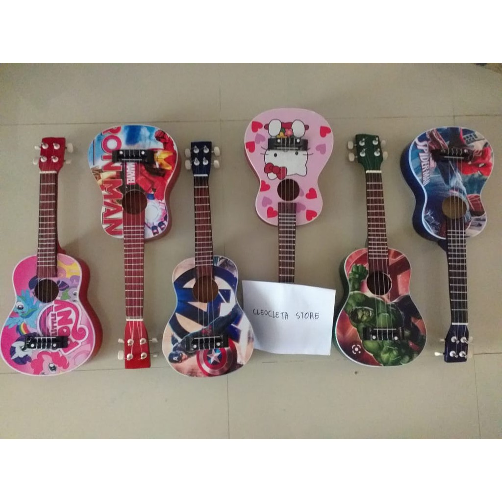 Jual UKULELE KENTRUNG SENAR 4 MOTIF ANIMASI | Shopee Indonesia