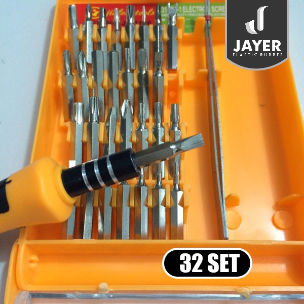Jual Obeng Mini Diy 32 Set Impacter / Obeng Kecil 32 in 1 Serbaguna | Shopee Indonesia