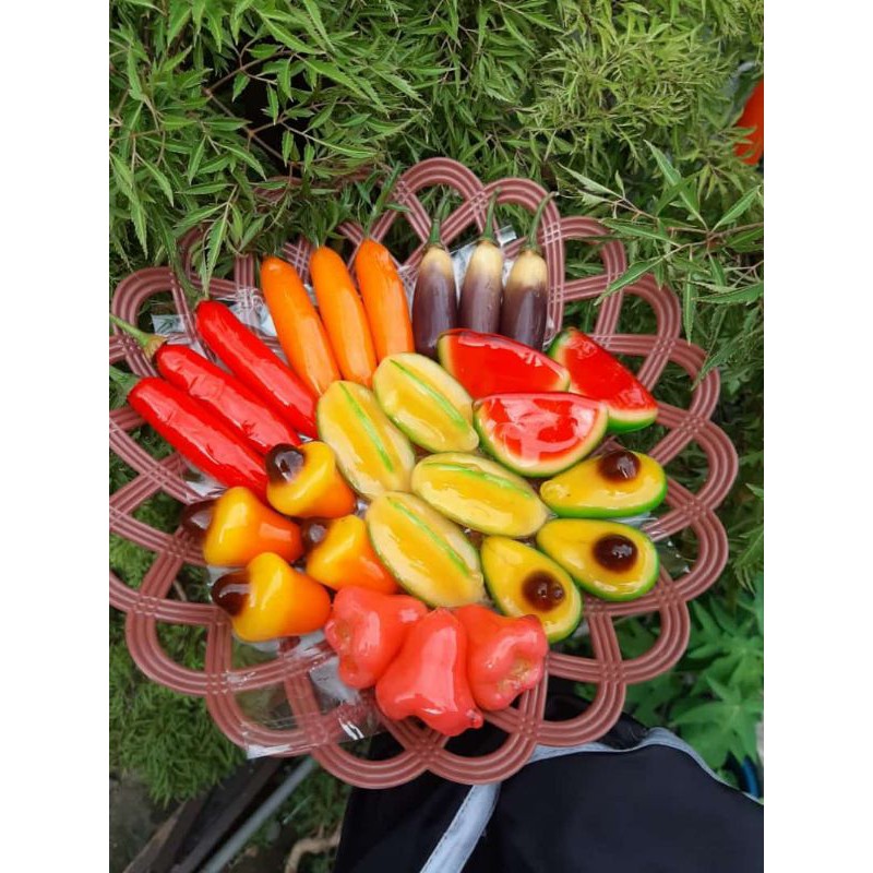 Jual Buah Mini Thailand/Makanan Ringan Manis/Kue Buah Mini Thailand ...