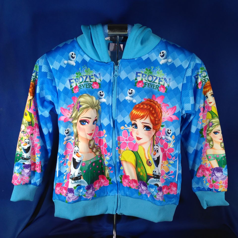Jual (J022) Jaket Anak Frozen Ana & Elsa Blue (Mohon Baca Keterangan ...