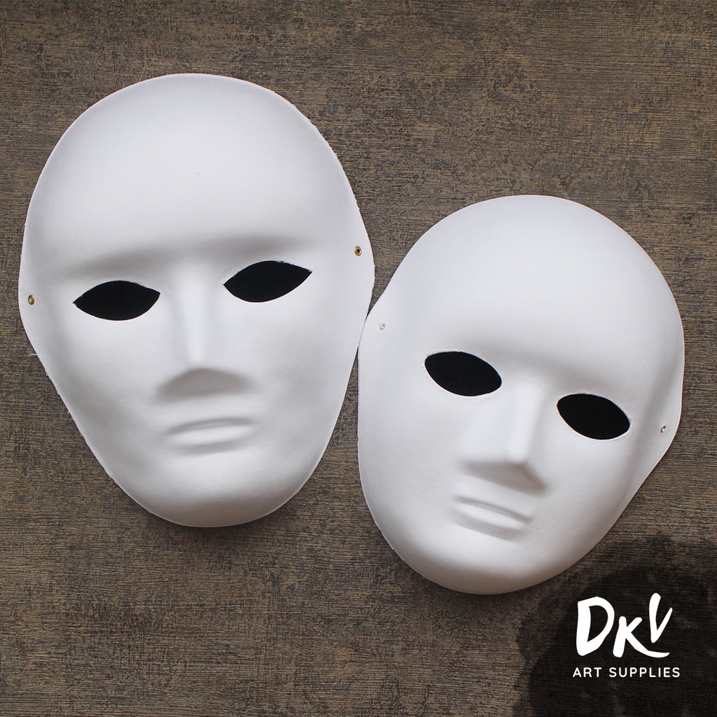 Jual Topeng Lukis Wajah Putih Polos (untuk dilukis) | Shopee Indonesia