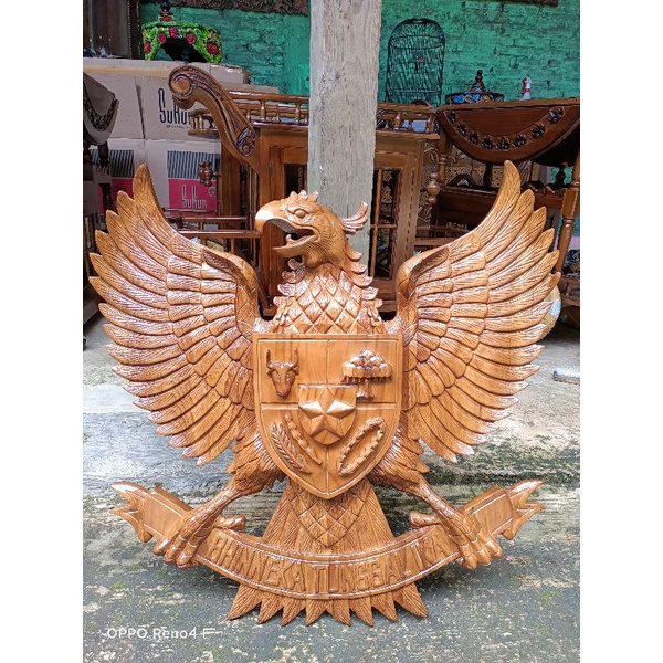 Jual garuda ukir,garuda kayu,lambang garuda,hiasan dinding,lambang ...