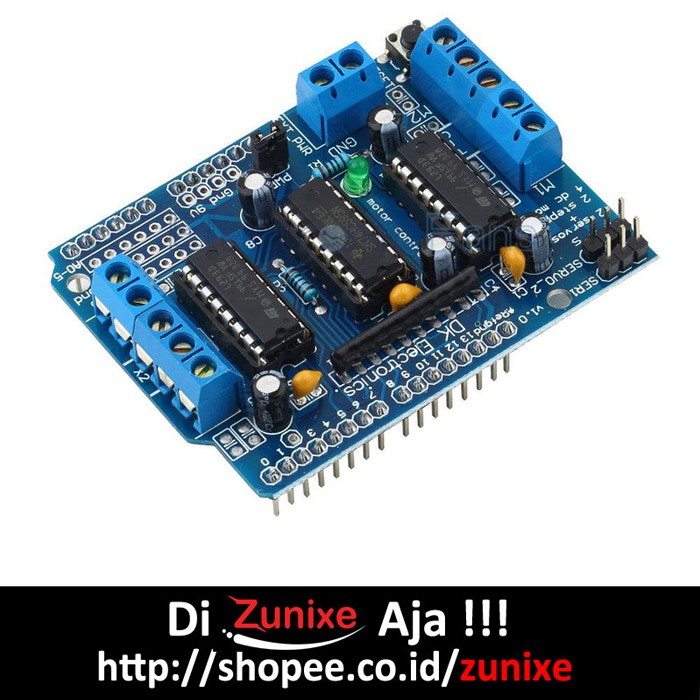 Jual L293 L293D MOTOR DRIVER SHIELD FOR ARDUINO MEGA UNO NANO | Shopee ...