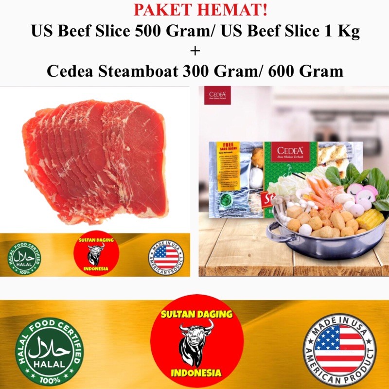 Jual PAKET SHABU KOMPLIT SHABU US BEEF 500 GRAM + 300 GRAM CEDEA STEAM ...