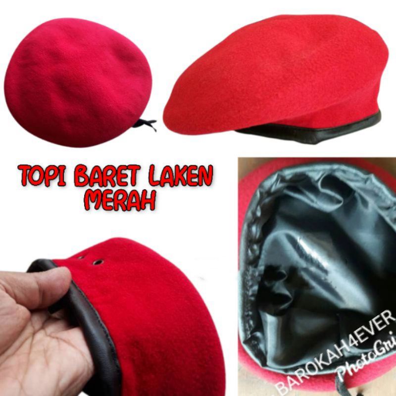 Jual Topi Baret Merah Premium | Shopee Indonesia