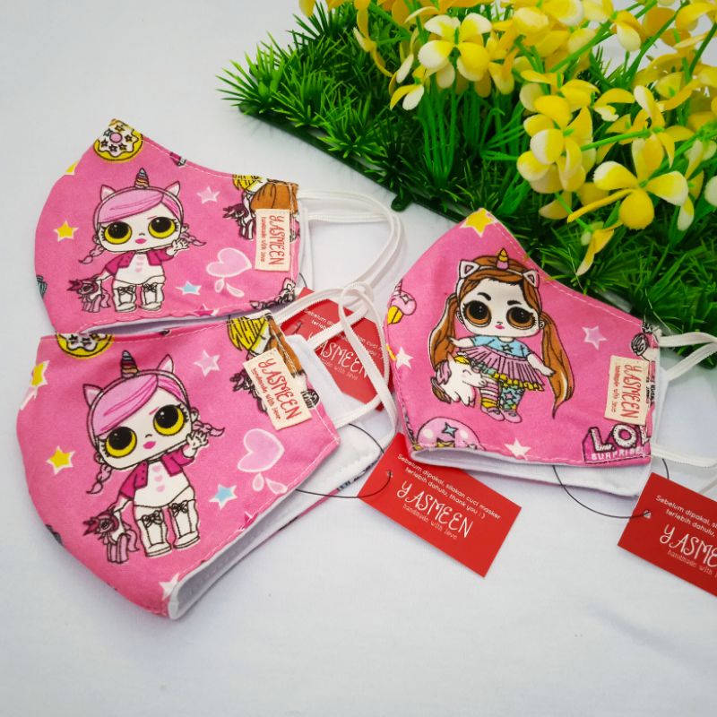 Jual MASKER ANAK LOL SURPRISE DUCKBILL KAIN KARAKTER LOL EARLOOP ...
