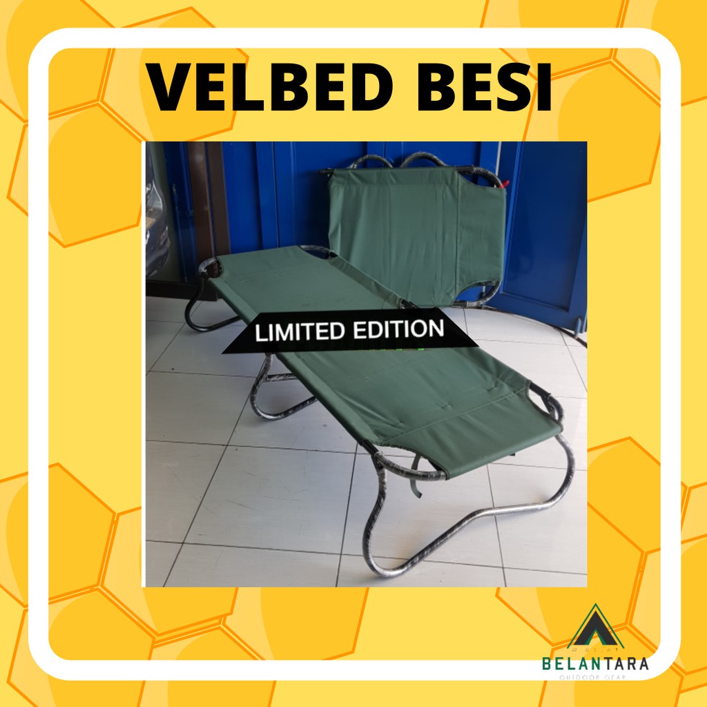 Jual VELBED BESI LIPAT HIJAU ARMY POLOS EVAKUASI TEMPAT TIDUR MEDIS ...