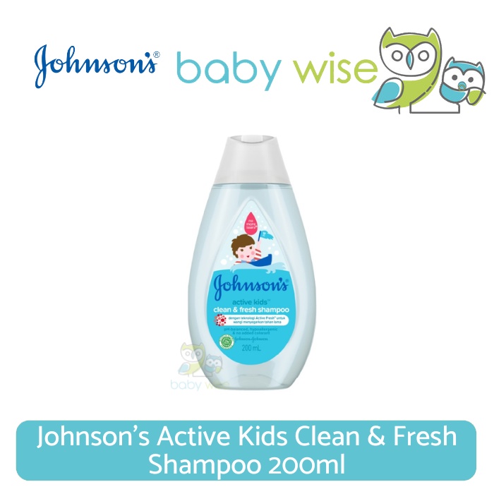 Jual Johnson's Active Kids Clean & Fresh Shampoo 200ml - Shampo Anak ...