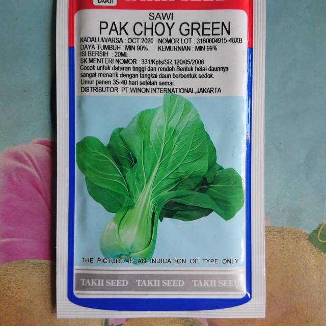 Jual Benih Pakchoy Hijau PAK CHOY GREEN TAKII 20ml | Shopee Indonesia