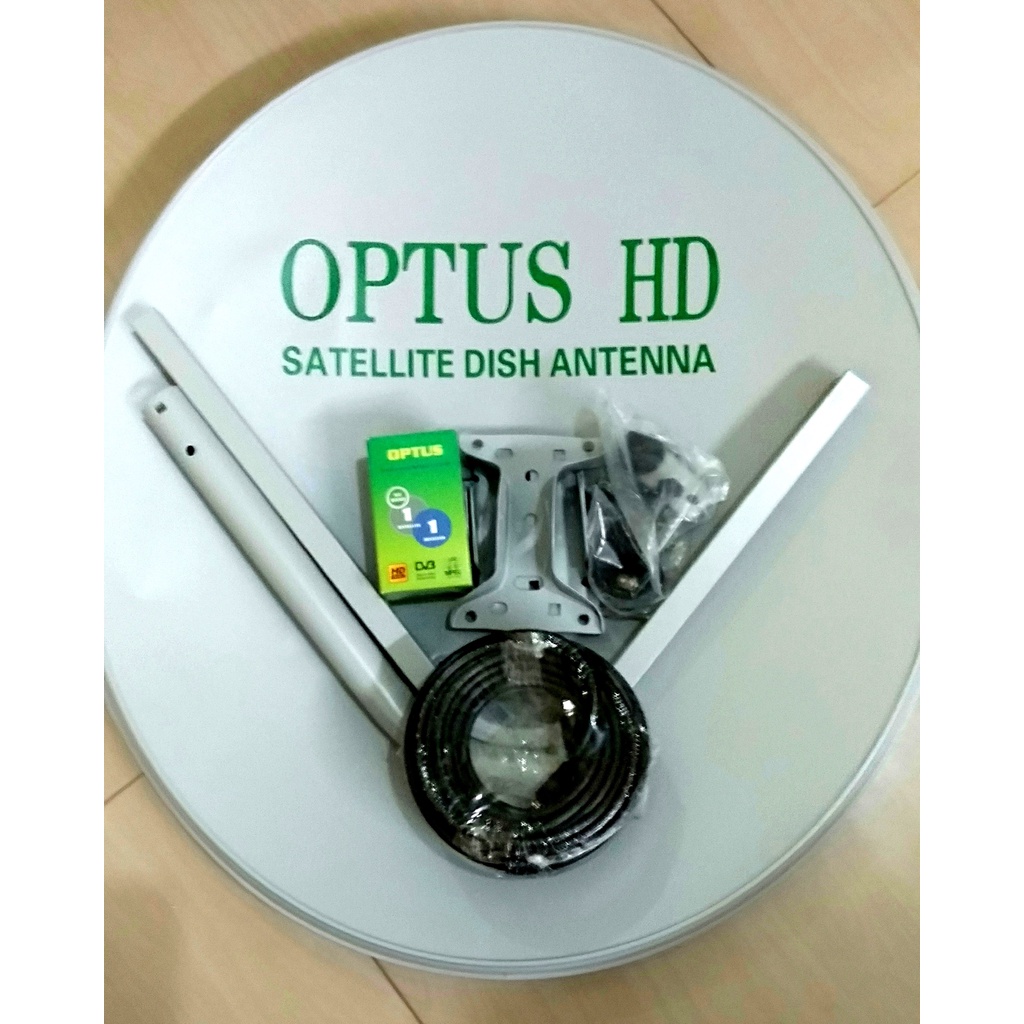 Jual Dish Offset Solid 60cm OPTUS &LNB & Kabel | Shopee Indonesia