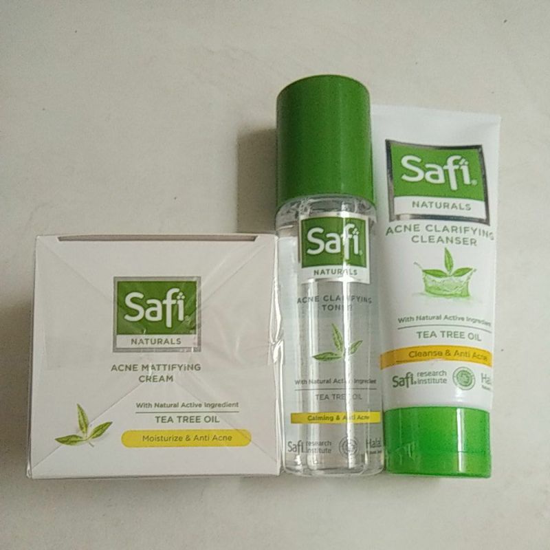 Jual Safi Naturals Acne Tea Tree Oil Paket isi 3 Produk. | Shopee Indonesia