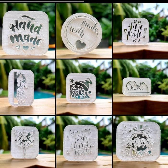 Jual Stempel / Custom Acrylic Stamp Soap Ceramic Clay Sabun Keramik ...
