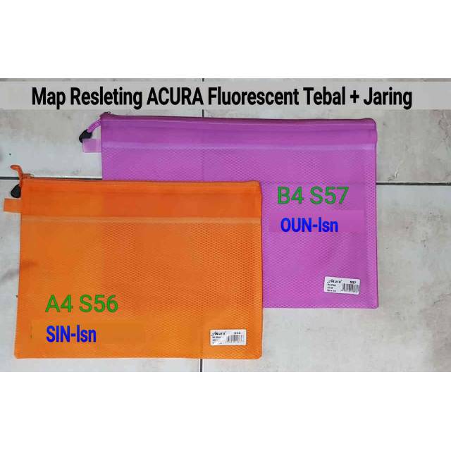 Jual Map Resleting Jaring Parasut Map Resleting Tebal A4 warna | Shopee ...