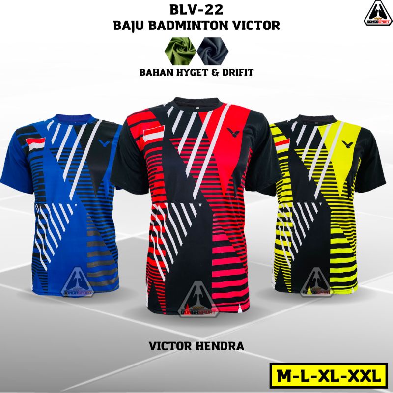 Jual BLV-22 VIC HENDRA BAJU BADMINTON JERSEY BADMINTON BAJU BULUTANGKIS ...