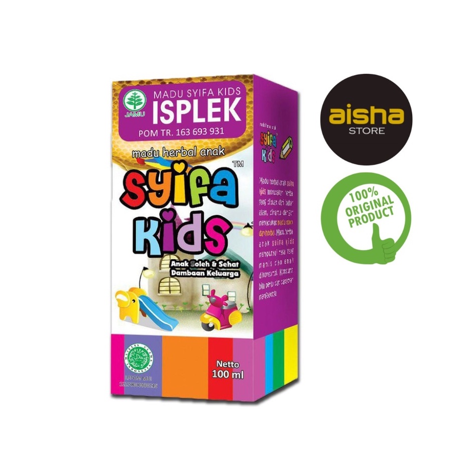 Jual Madu Anak Syifa Kids Isplek 100 Ml - HIU herbal anak untuk ...